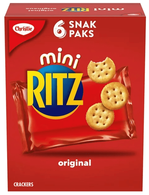 Ritz Mini Original Crackers, Snack Packs, 6ct, 180g - Walmart.com