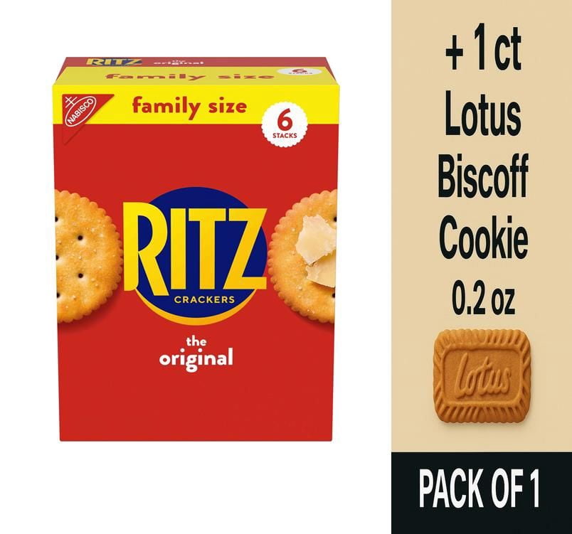 Ritz Original Crackers Family Size - 20.5 oz - Pack of 1 & Lotus ...