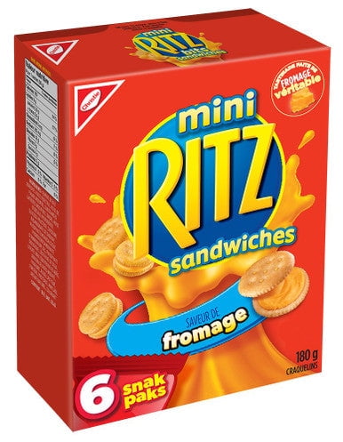 Ritz Snak Paks Bits Cheese 180g/6.3 oz., (4pk) {Imported from Canada ...