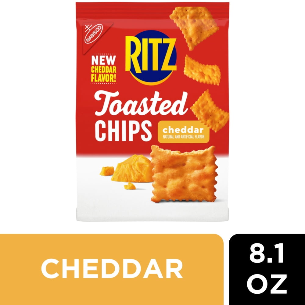 Ritz Toasted Chips Cheddar Crackers, 8.1 oz, Package May Vary - Walmart.com