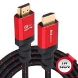 RitzGear 4K HDMI Cable 2ft, High Speed 18Gbps, 3D & Ethernet Support, 3 ...