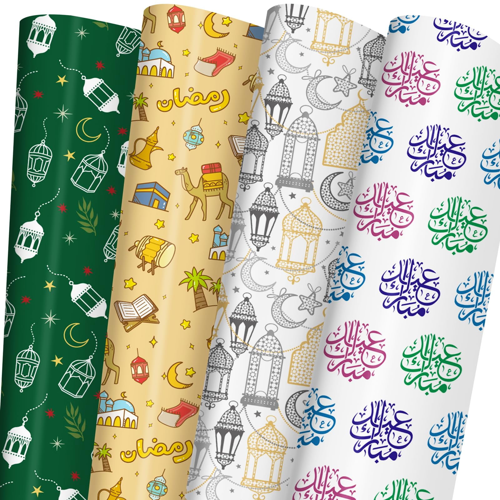 RiukRaiu Eid Mubarak Wrapping OIF8 Paper for Kids - Ramadan Kareem ...