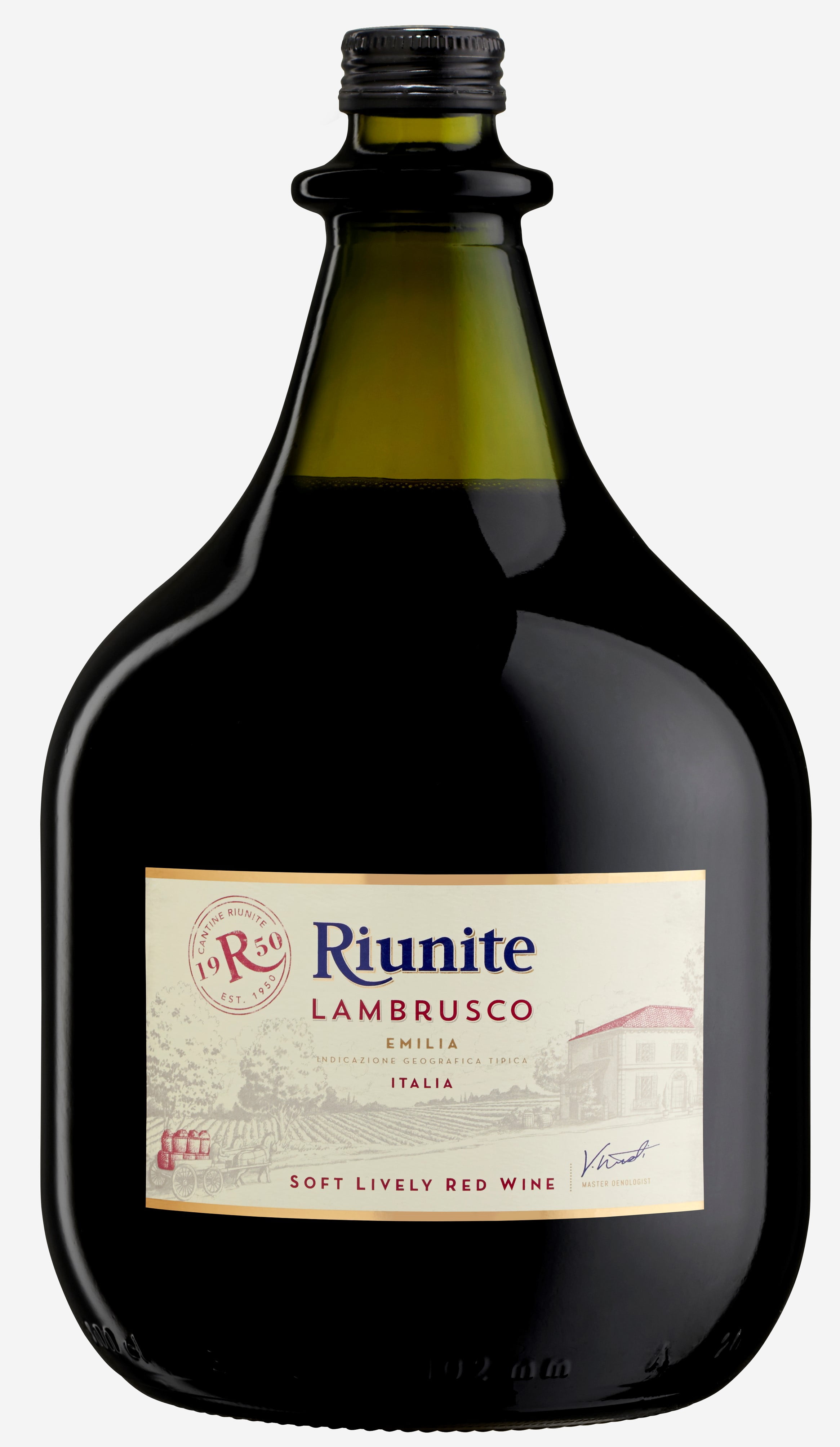 Riunite Lambrusco Red Wine Italy, 3 L Bottle, 8% ABV - Walmart.com
