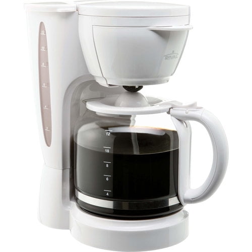 Rival 12 Cup White Coffee Maker - Walmart.com
