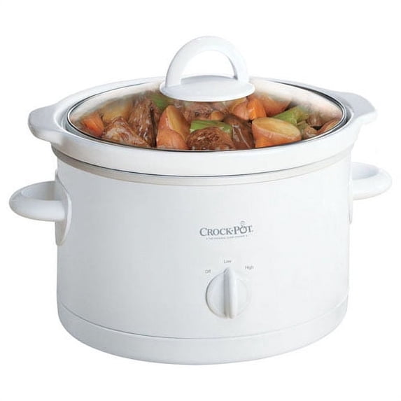 Rival 5025-WG 2.5-Quart White Crock Pot Slow Cooker - Walmart.com