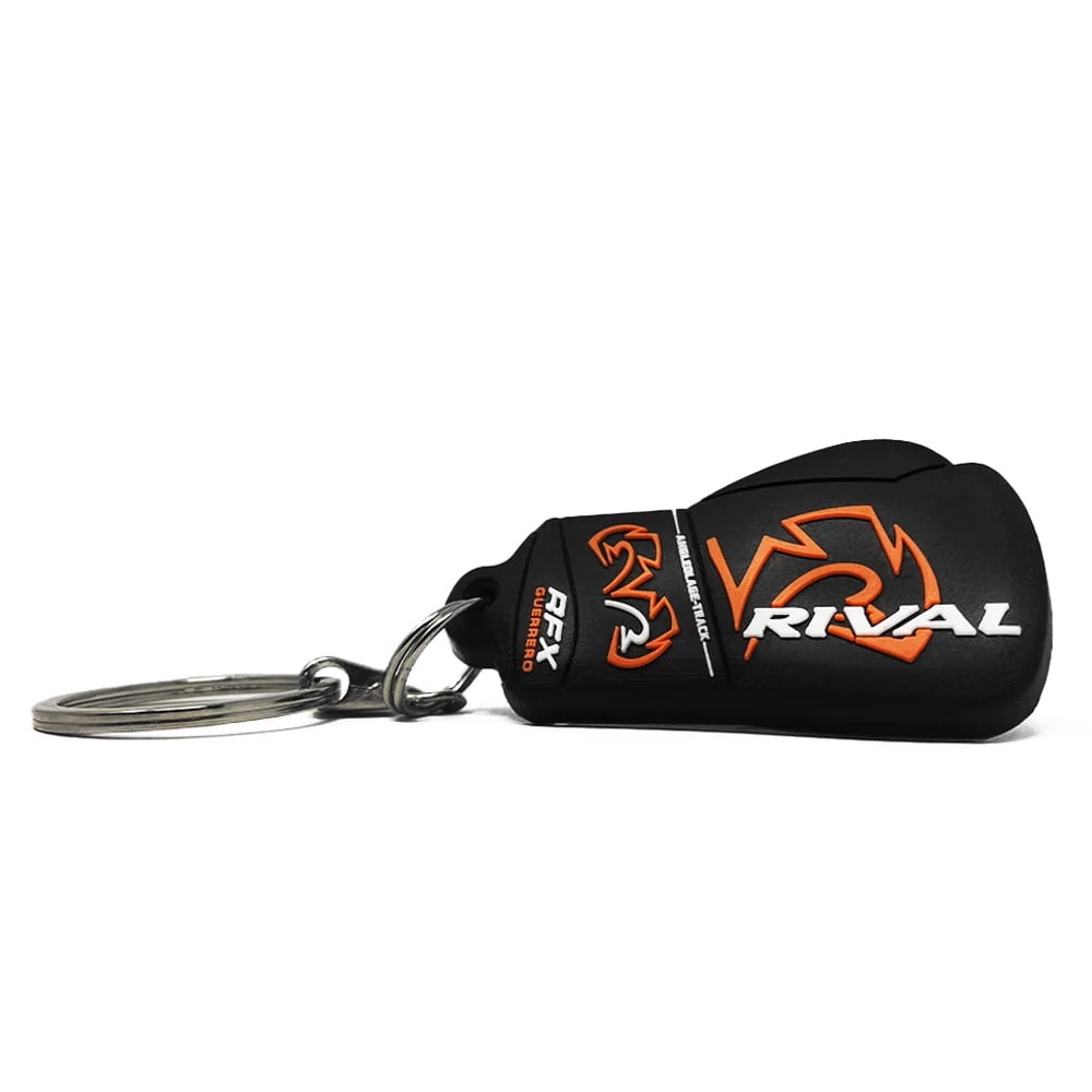 Rival Boxing Mini Rubber Boxing Glove Key Chain - RFX - Black/Orange ...