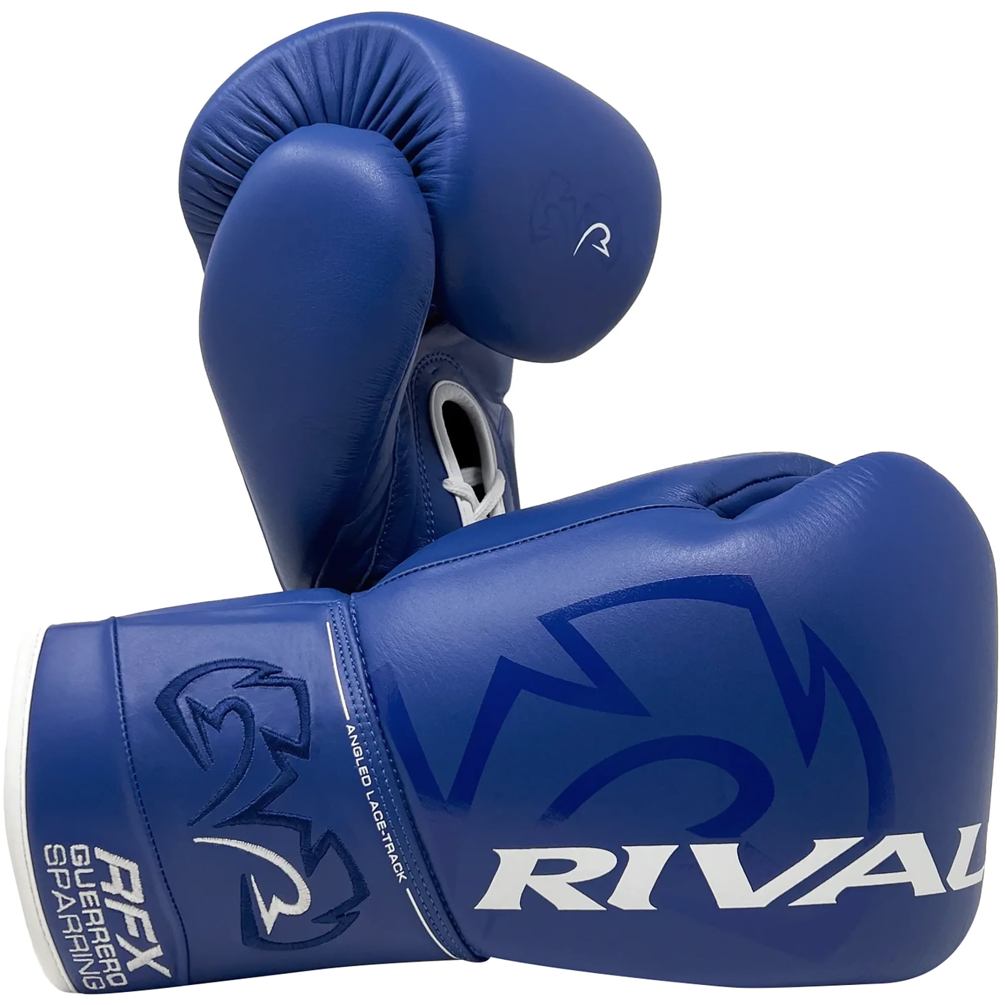 Rival Boxing RFX-Guerrero HDE-F Lace-Up Sparring Gloves - 12 oz. - Blue ...