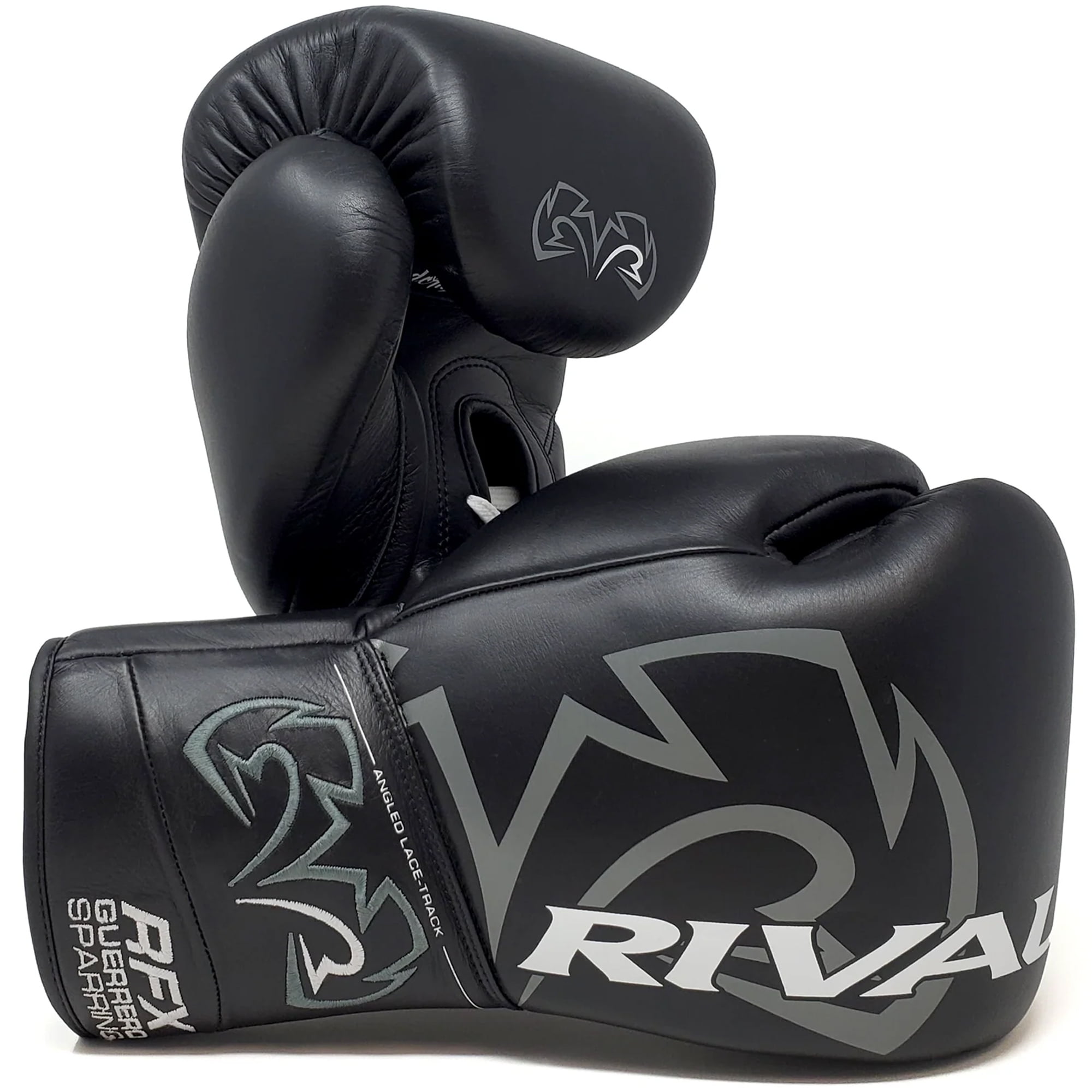 Rival Boxing RFX-Guerrero SF-H Lace-Up Sparring Gloves - 16 oz. - Black ...