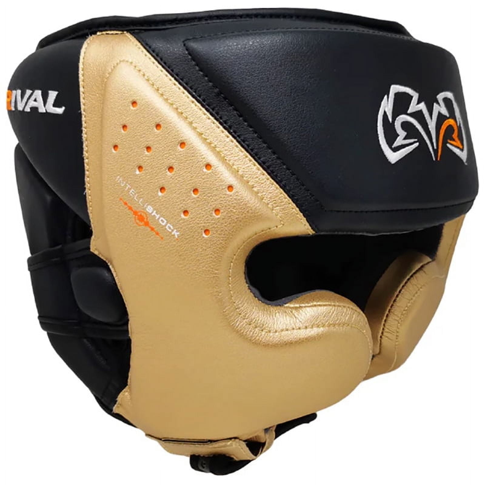 Rival Boxing RHG10 Intelli-Shock Headgear - Small - Black/Gold ...