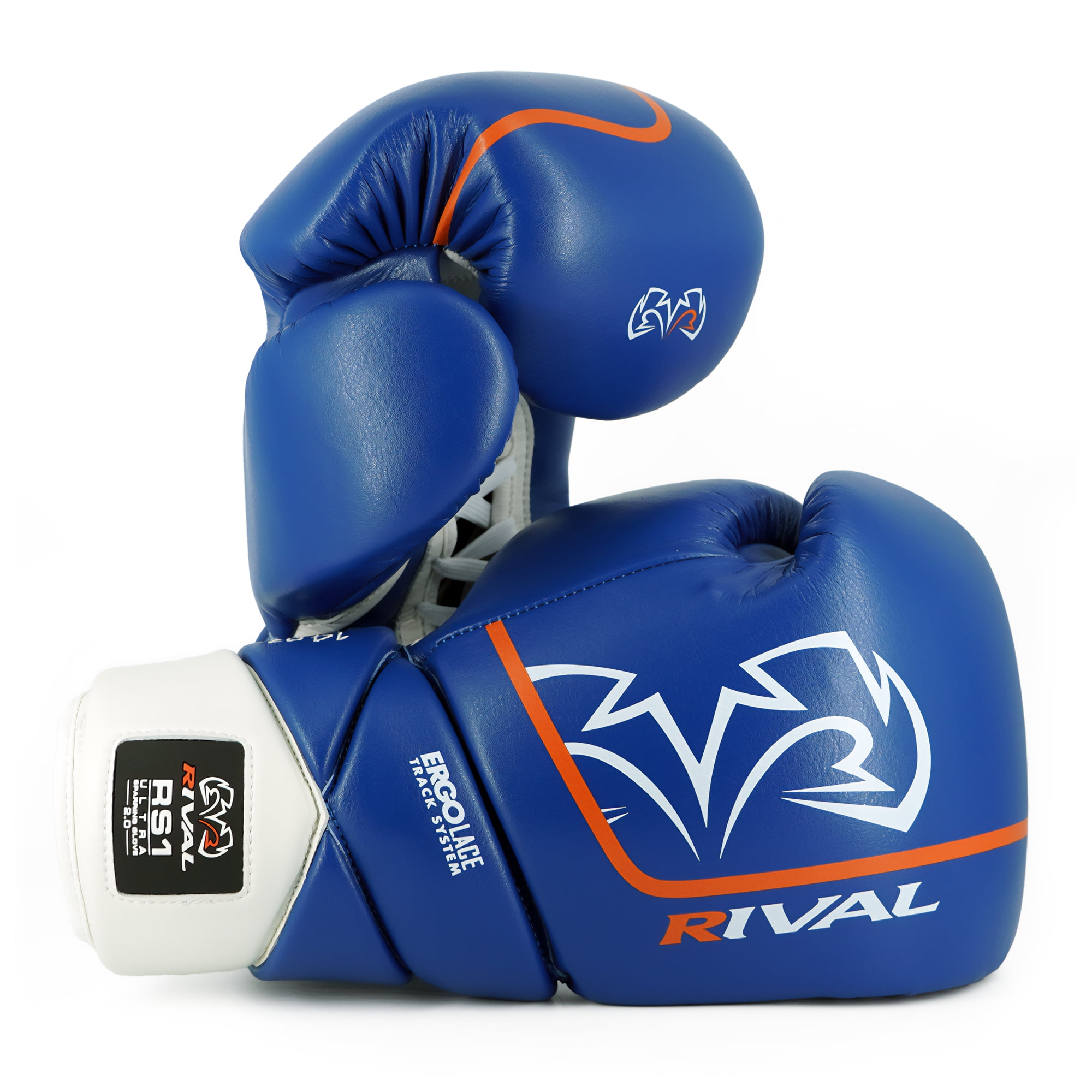 RIVAL Boxing RS1 2.0 Ultra Pro Lace-Up Sparring Gloves - 16 oz. - Blue ...