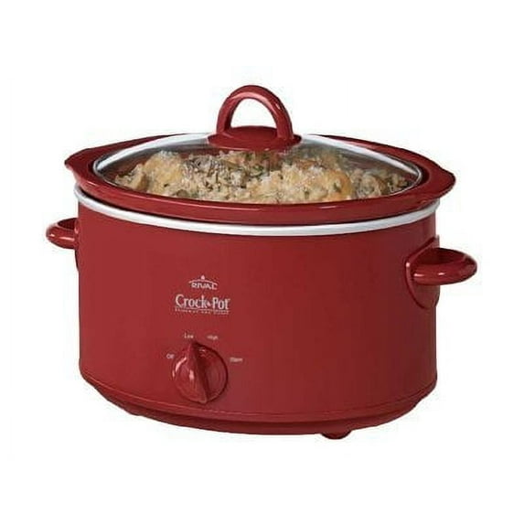 Rival Crock-Pot 4 Quart Oval Slow Cooker (SCV401-TR) - Slow cooker - 4. ...