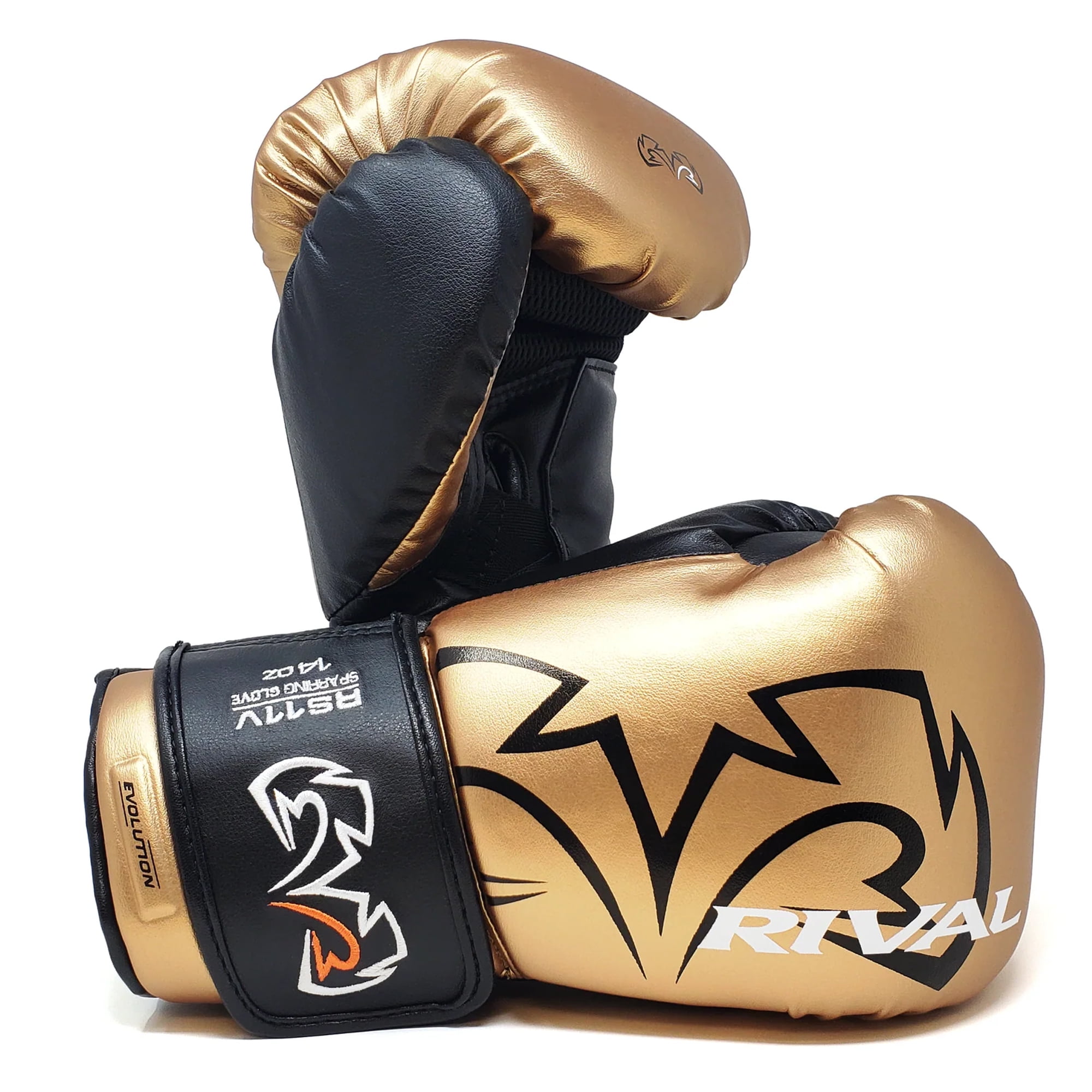 Rival RS11V-Evolution Hook and Loop Sparring Boxing Gloves - 16 oz ...