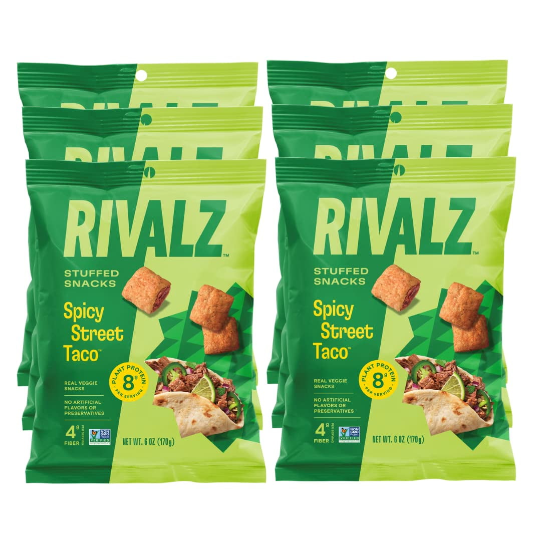 Rivalz Good Health Veg Chips - Spicy Street Taco Stuffed Snacks - Vegan ...