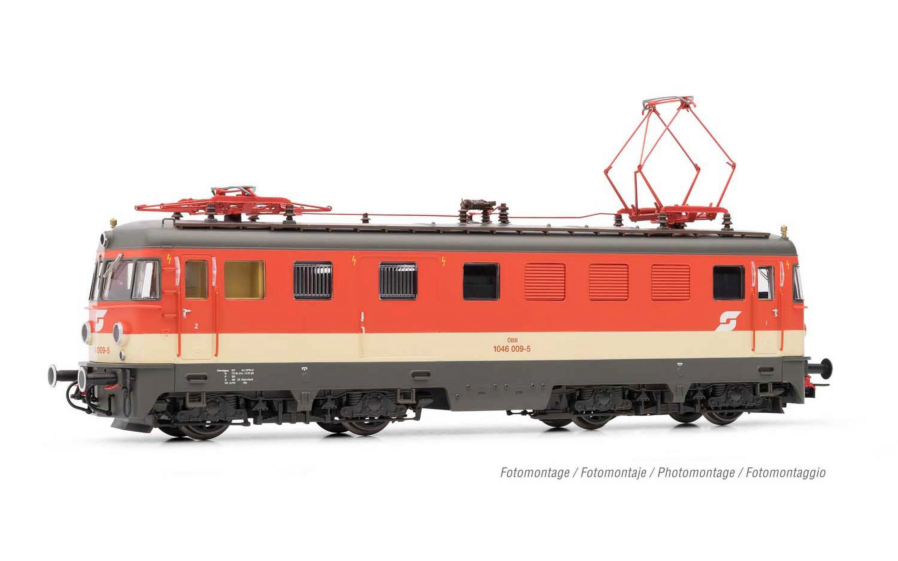 Rivarossi ÖBB, electric locomotive class 1046, Valousek-livery, period ...