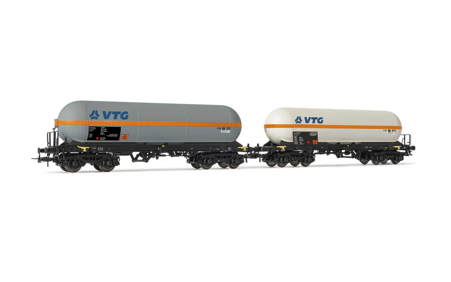Rivarossi DB AG, 3-unit pack 4-axle hopper wagons Fals 164, brown ...