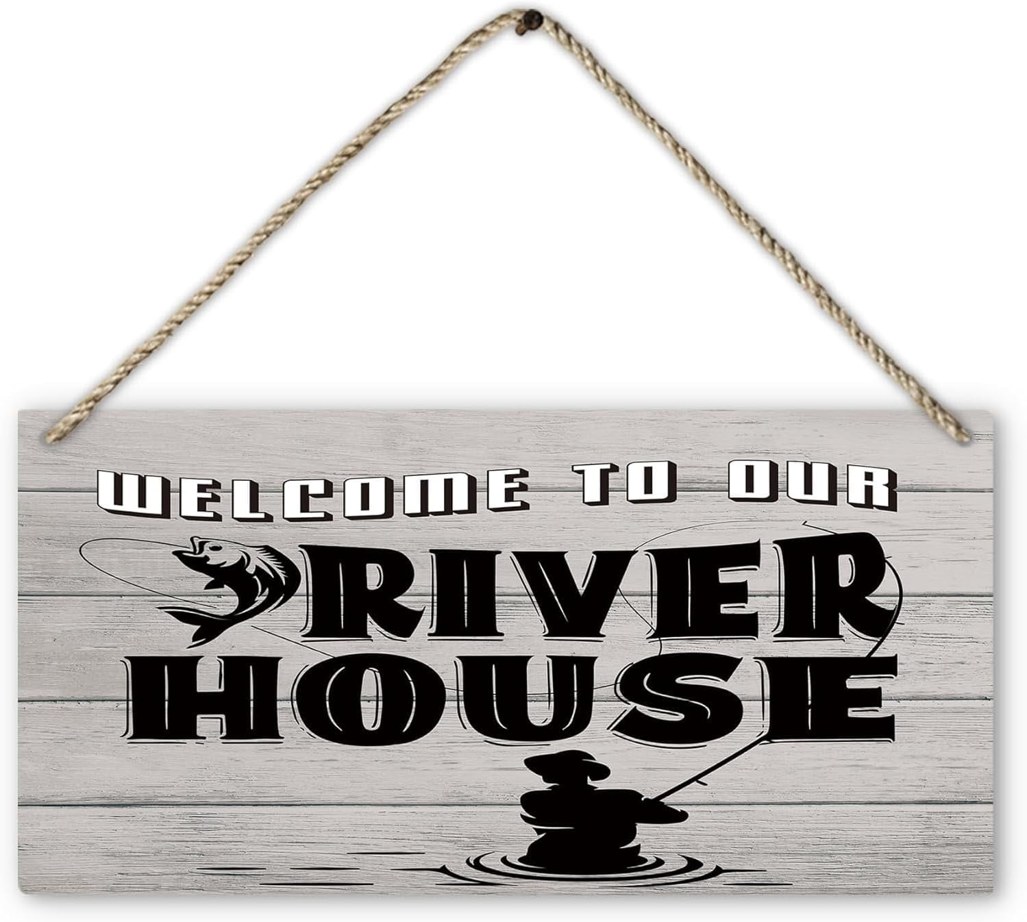 Rive House Decor,Welcome to Our River House Metal Plaque Sign Hanging ...