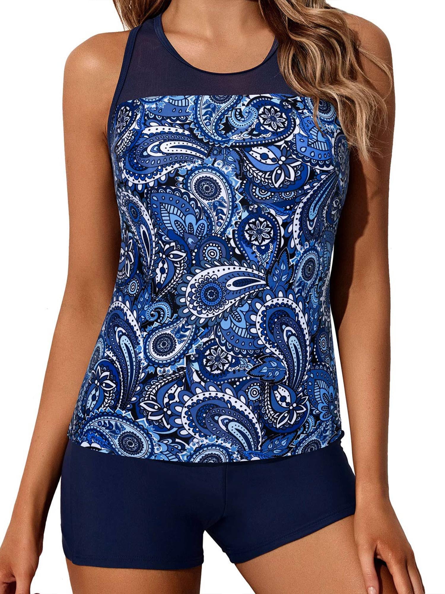 Rivelino Tankini Swimsuits for Women 2 Piece Modest Bathing Suits with ...