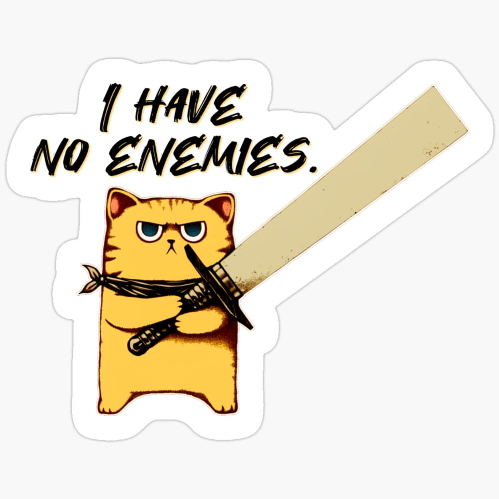 Riven Bustercrest - I Have No Enemies Sticker Phone Decal Water Bottle ...