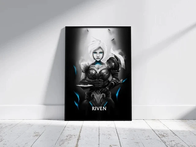 Riven League Of Legends League Of Legends Poster The Exile Lol Poster ...