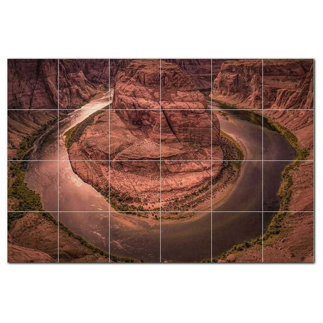 River Ceramic Tile Mural Kitchen Backsplash Bathroom Shower, 401454-S64 ...