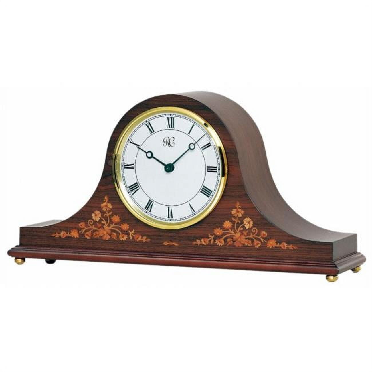 River City Clocks Walnut Mantel Clock - Walmart.com