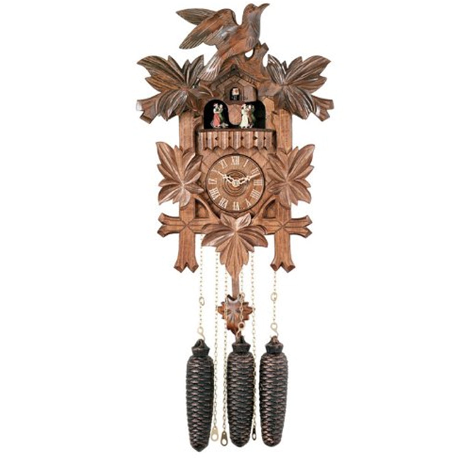 River City Clocks Eight Day Musical Cuckoo Clock with Dancers - Walmart.com