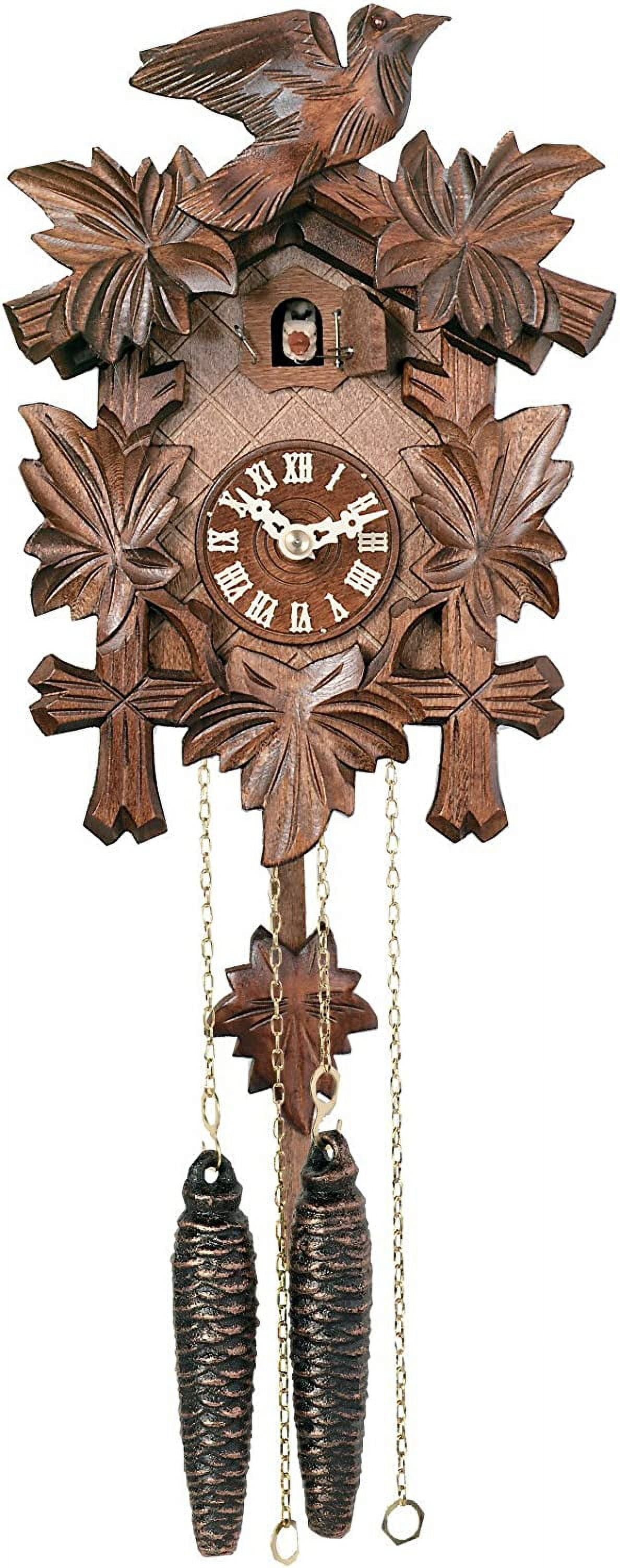 River City Clocks One Day Hand-Carved Cuckoo Clock with Five Maple ...