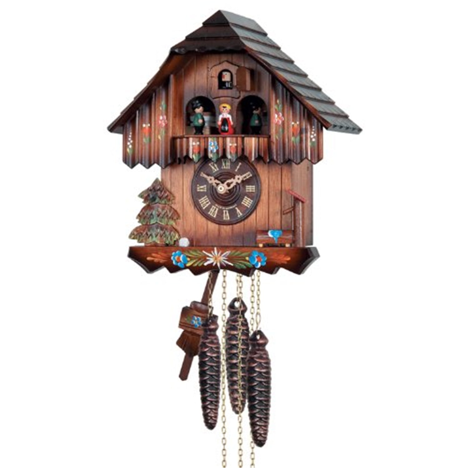 River City Clocks One Day Musical Cuckoo Clock with Hand-painted ...