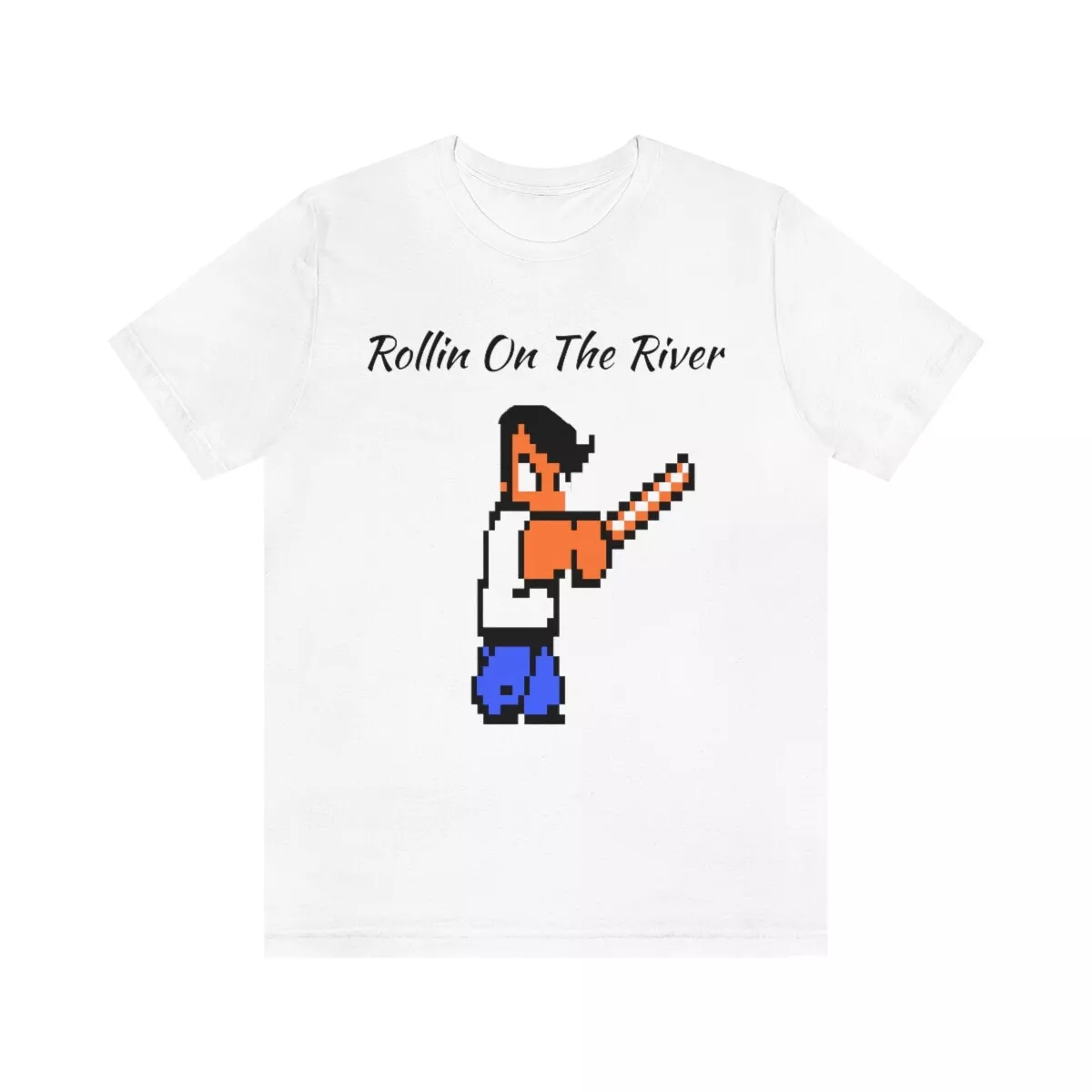 River City Ransom NES Rollin on the River Retro Video Game Pixel Art T ...