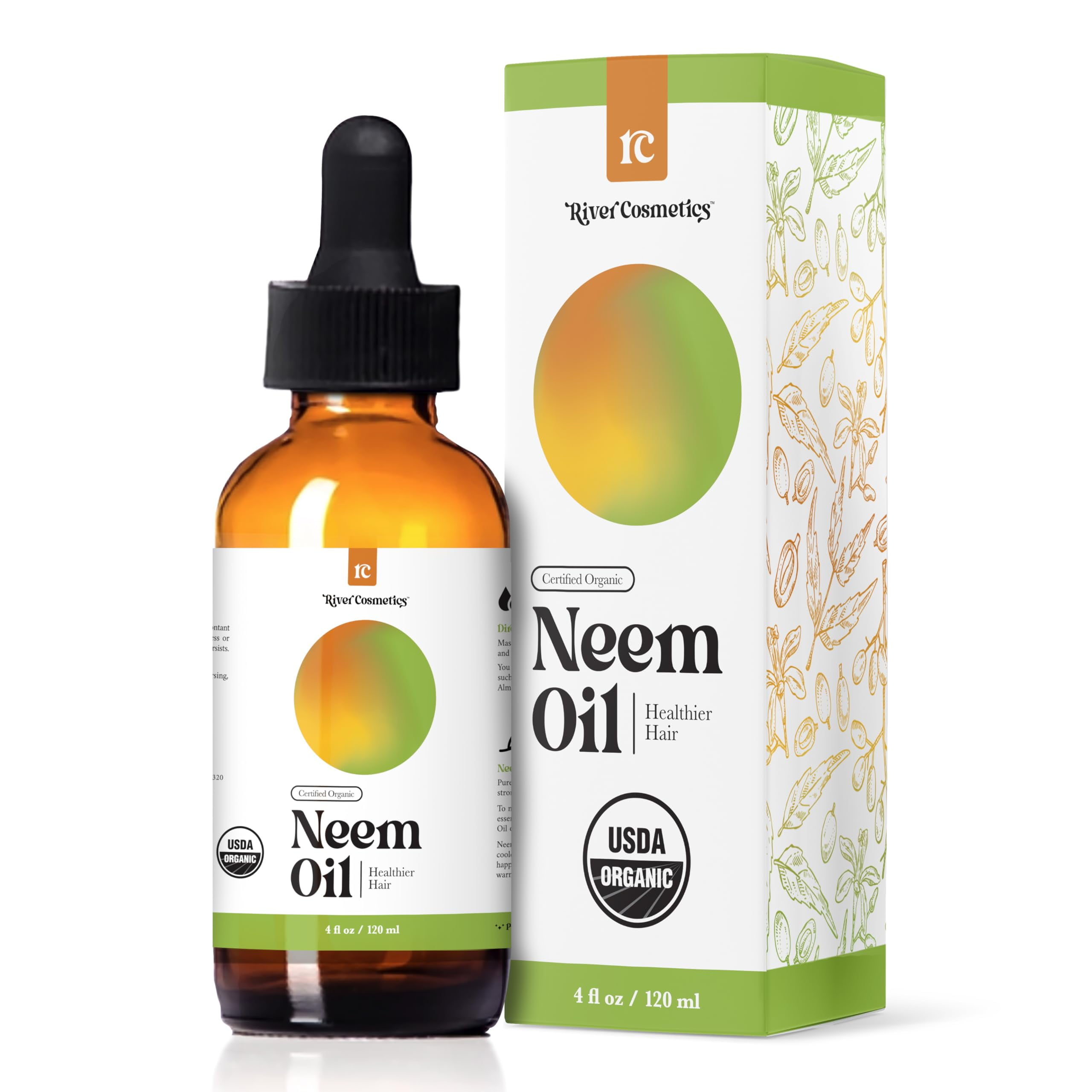 River Cosmetics Organic Neem YYF14 Oil, Cold Pressed Neem Oil for ...