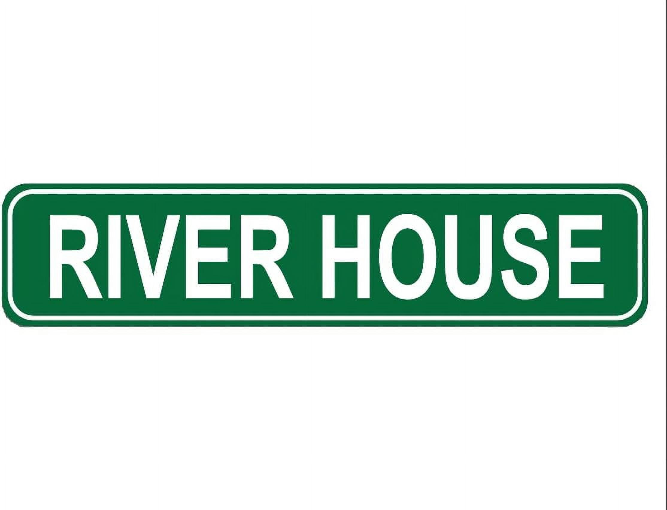 River House Street Sign, Quality Metal Sign, River House Sign Novelty ...
