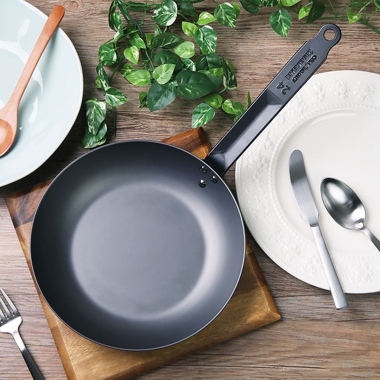 River Light KIWAME PRO Iron Frying Pan 26cm - 10.24in, Made in Japan ...
