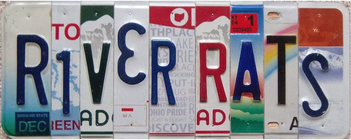 River Rats Unique Metal Wall Decor for Home, Bar, Diner, Pub, 4x16 ...