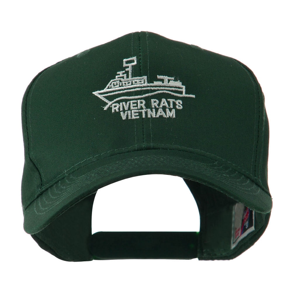River Rats Vietnam with Riverboat Embroidered Cap - Green OSFM ...