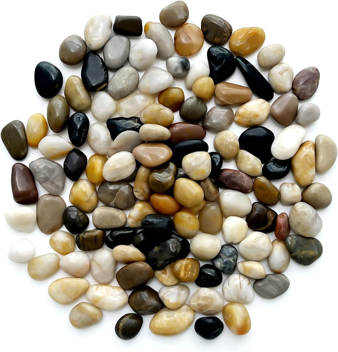 River Rocks 10 Lbs,0.4-1.2 Inch Pebbles for Indoor Plants, High ...