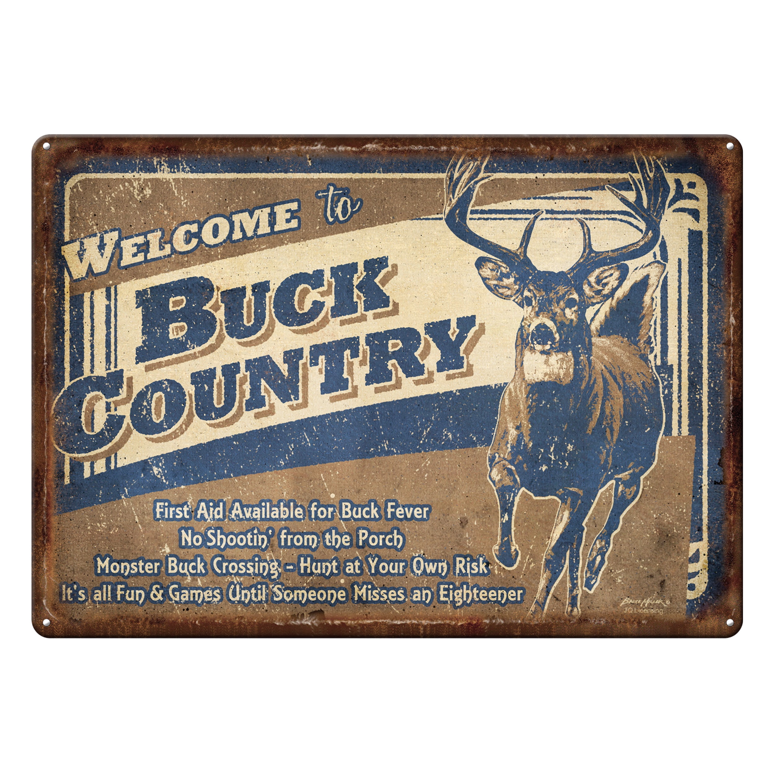 Rivers Edge Products Rivers Edge Products 12" x 17" Retro Metal Tin ...