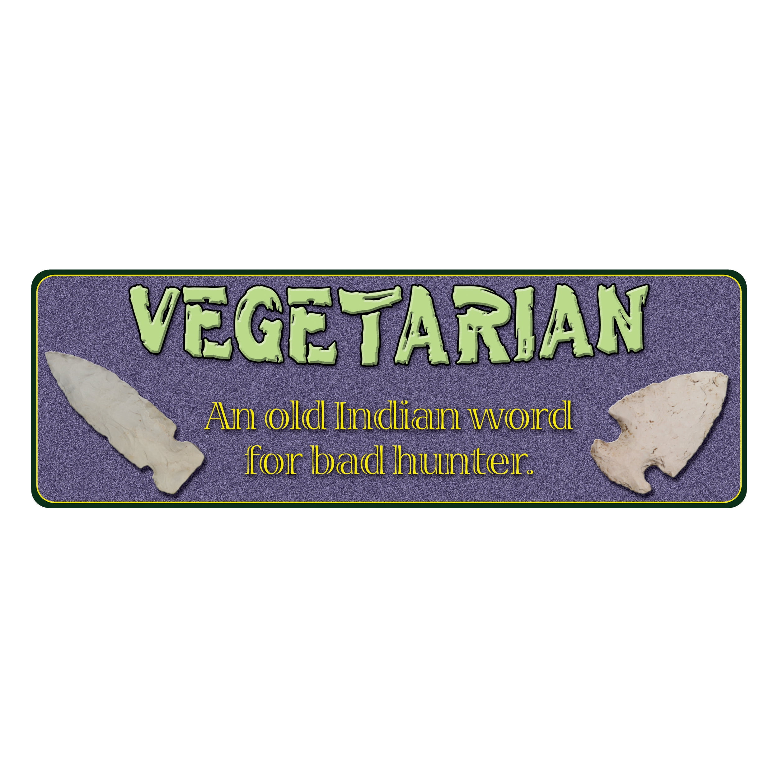 River's Edge Vegetarian Tin Sign 1370 - Walmart.com
