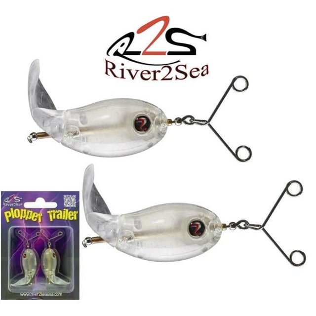 River2Sea Hollow Body Frog Attachments Plopper Trailer Fishing Lure ...