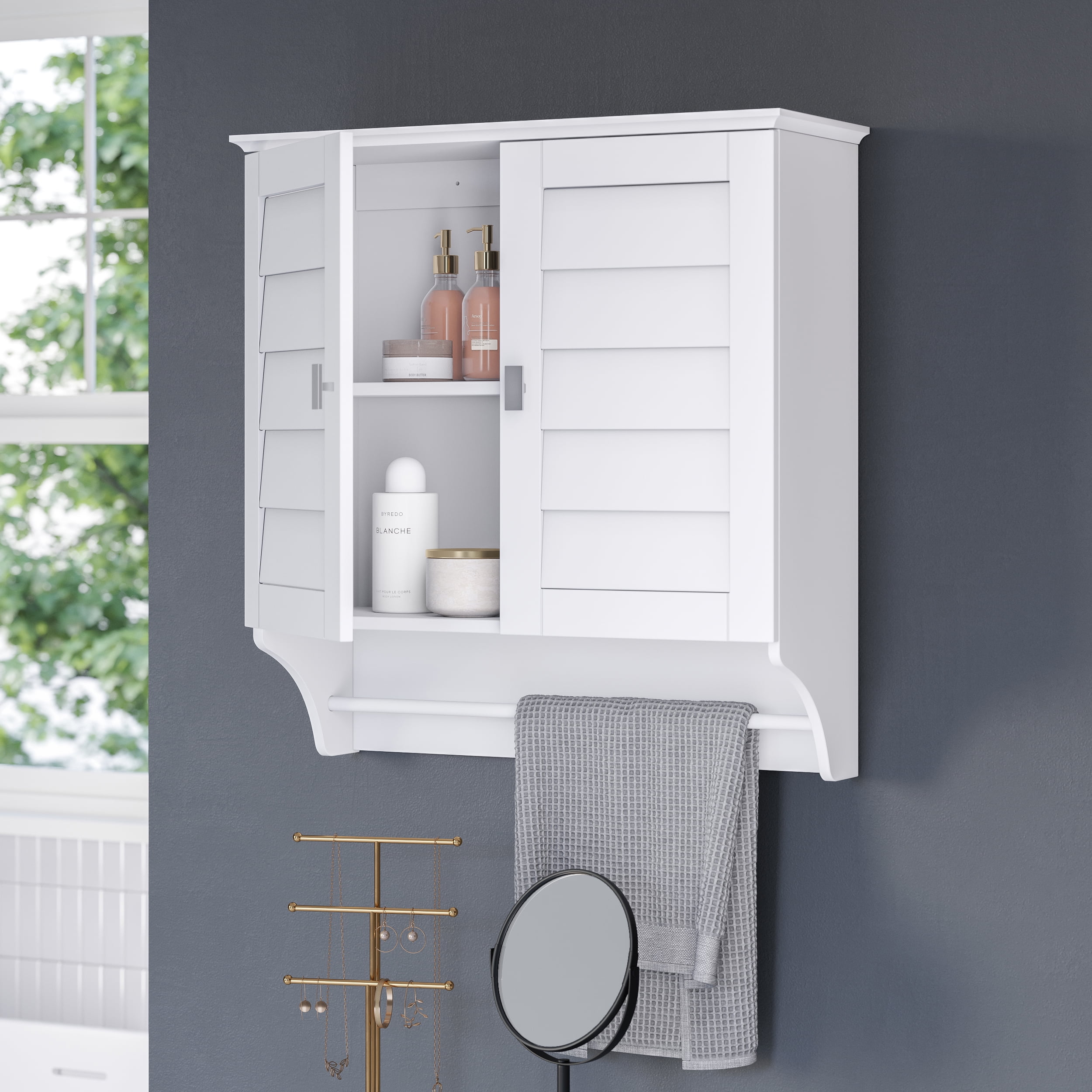 RiverRidge Brookfield 2-Door Bathroom Medicine Cabinet Wall Storage ...