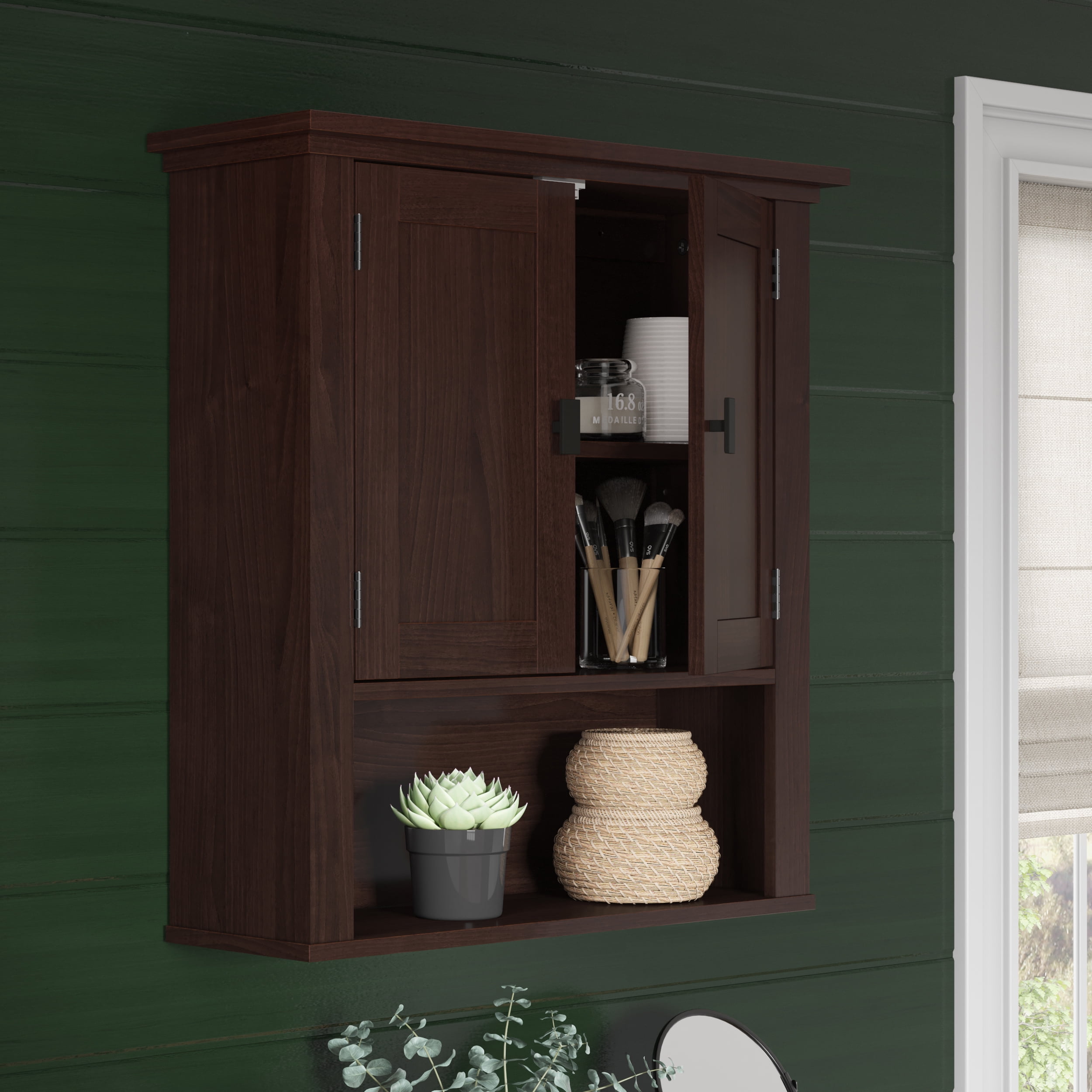 RiverRidge Hayward 2-Door Bathroom Medicine Cabinet Wall Shelf Storage ...