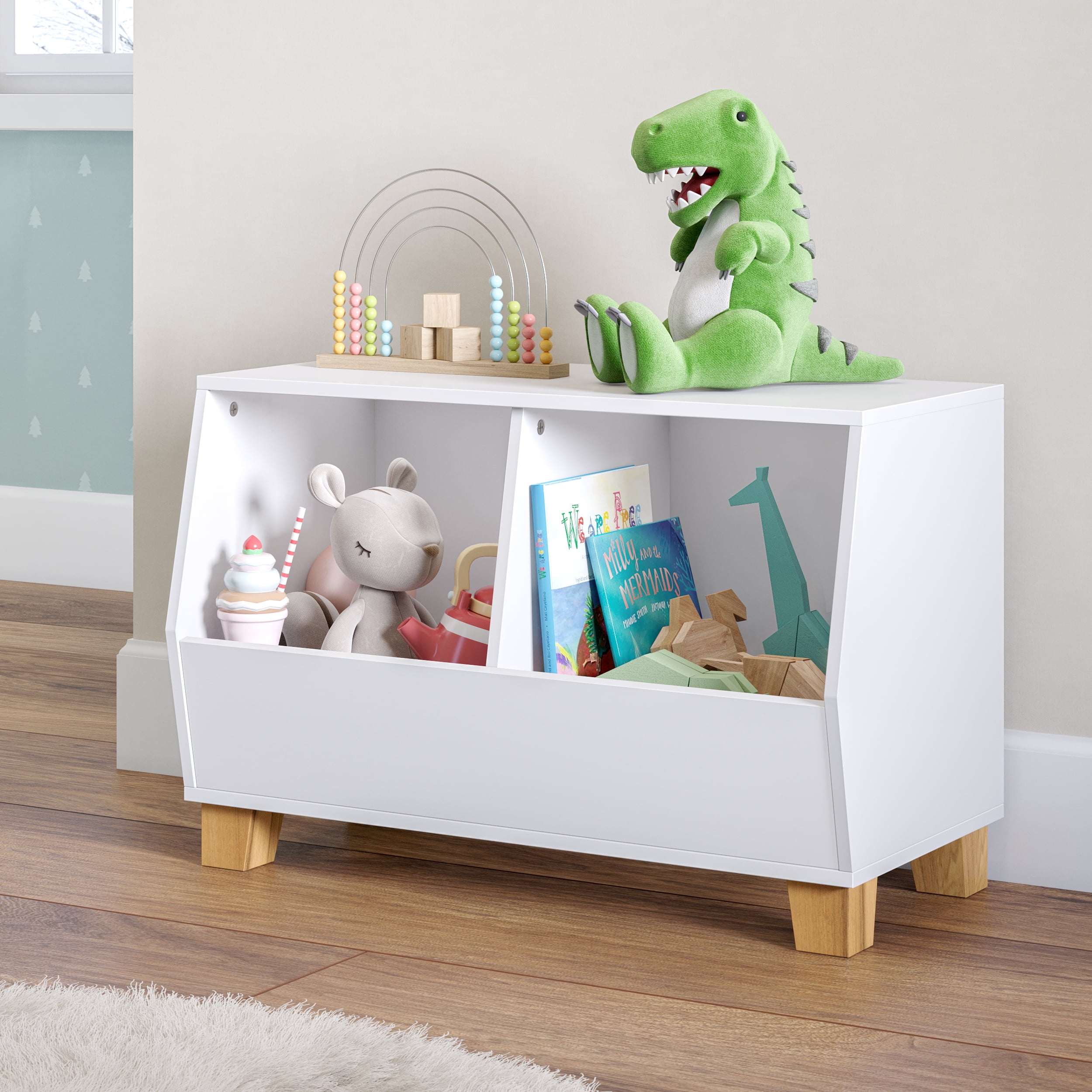 RiverRidge Kids, Toy Storage Organizer, 27in Catch-All, White - Walmart.com