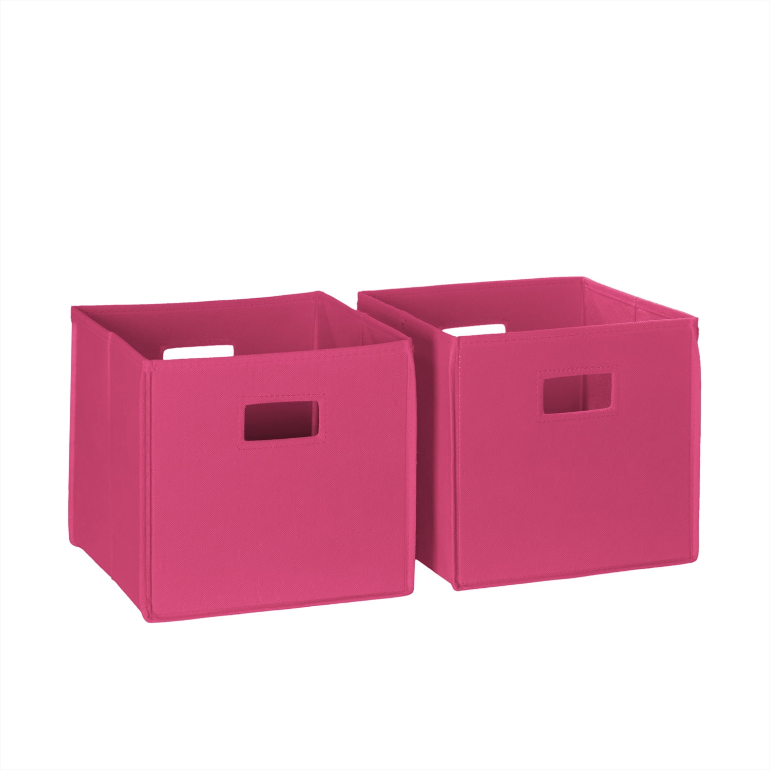 RiverRidge Kids 2pc Collapsible Cube Fabric Storage Bins with Handles ...