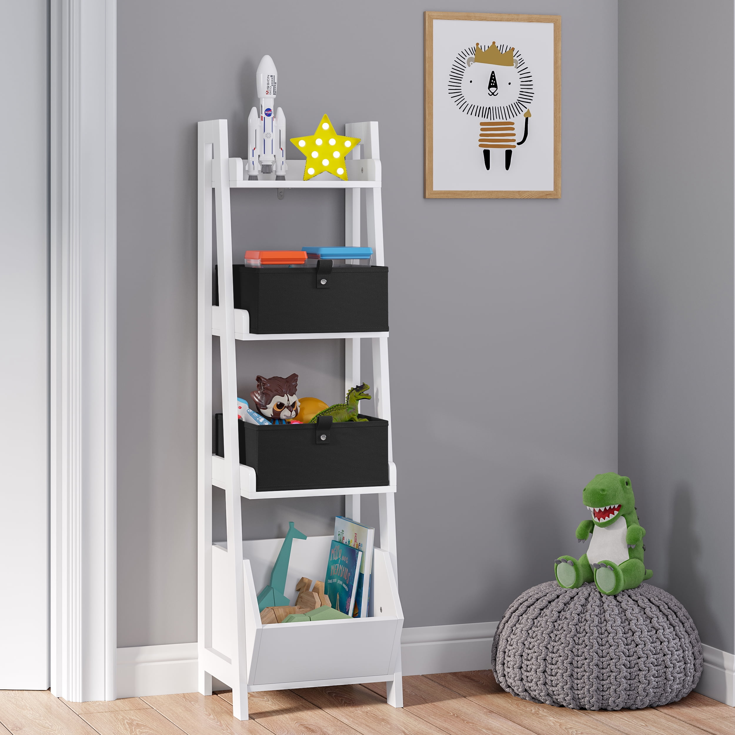 Free Shipping! River Ridge Kids 4-Tier Ladder Shelf Toy Organizer and ...