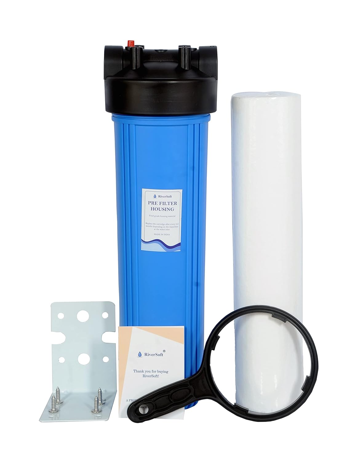 RiverSoft Sediment Filter Assembly ASP20HV1 Spun Cartridge 1 Micron for ...