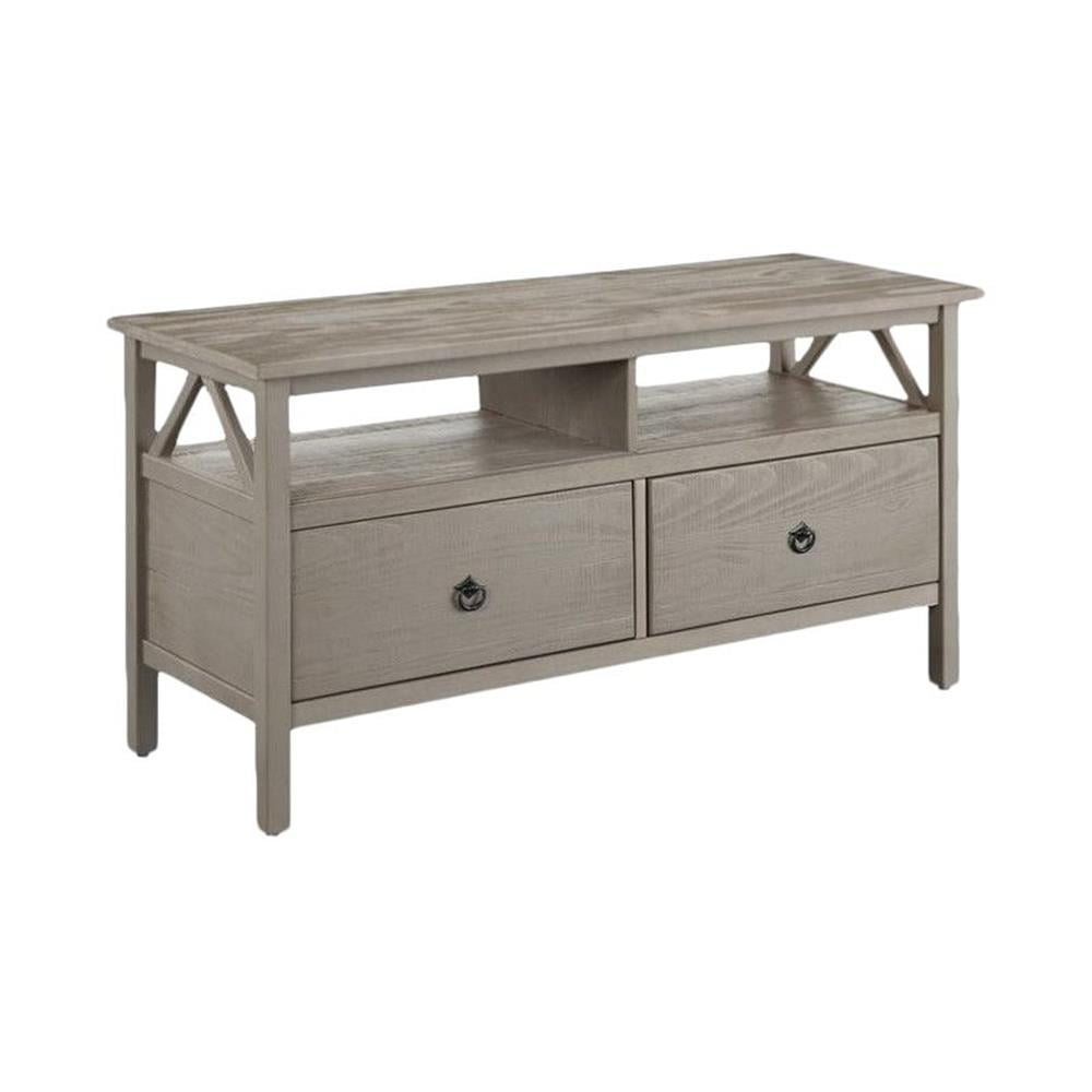 Riverbay Furniture 44" TV Stand in Rustic Gray - Walmart.com