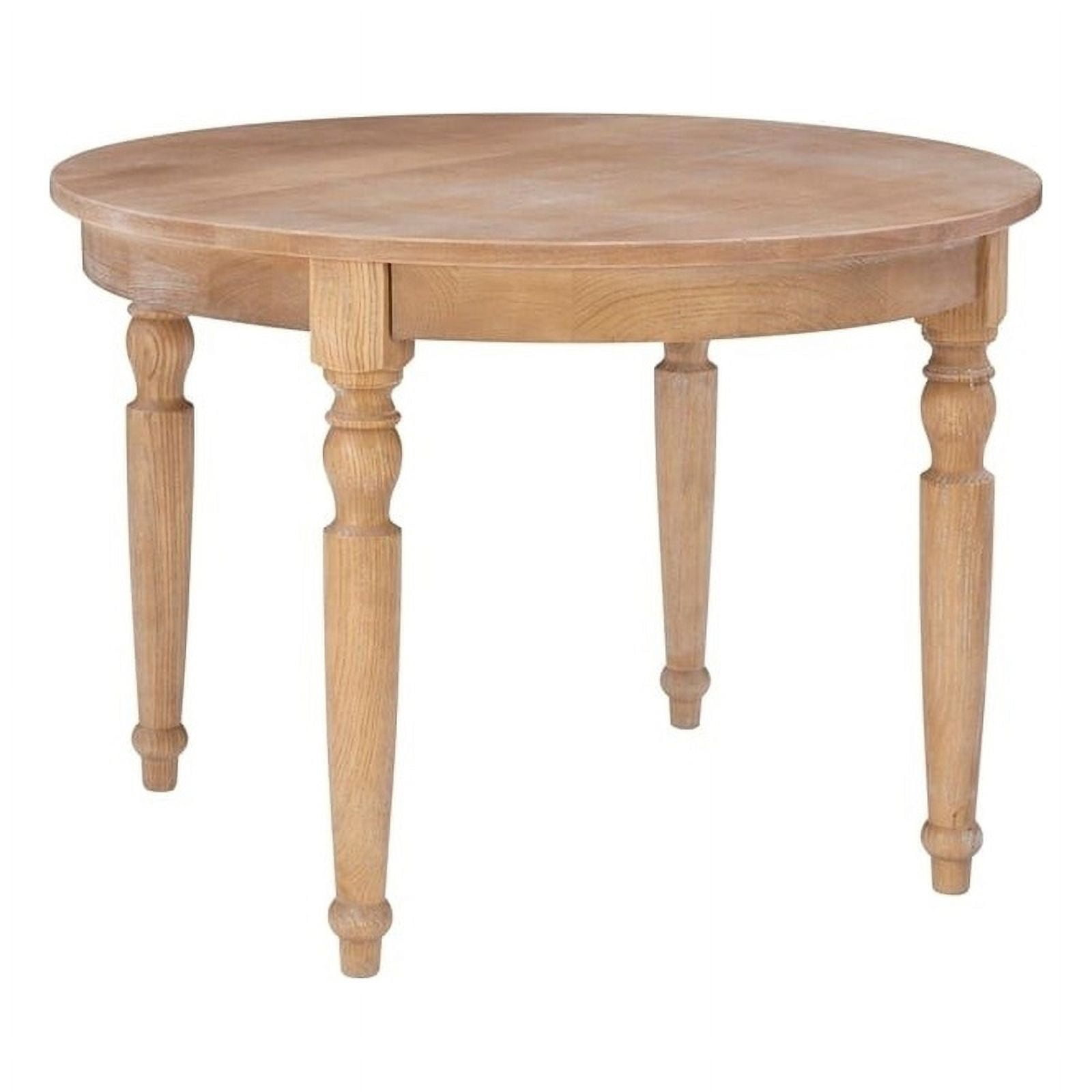 Riverbay Furniture Round Transitional Wood Dining Table in Natural ...