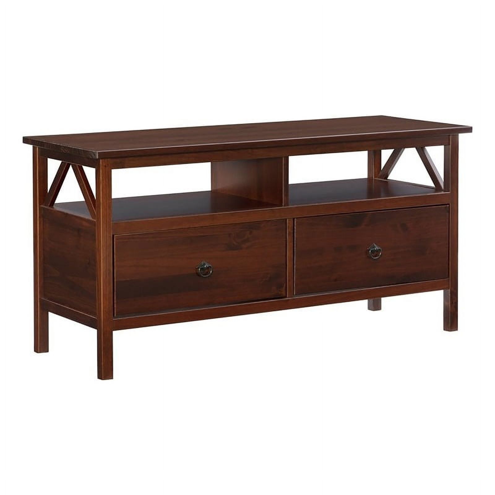 Riverbay Furniture Traditional Wood TV Stand for TVs up to 44" in ...