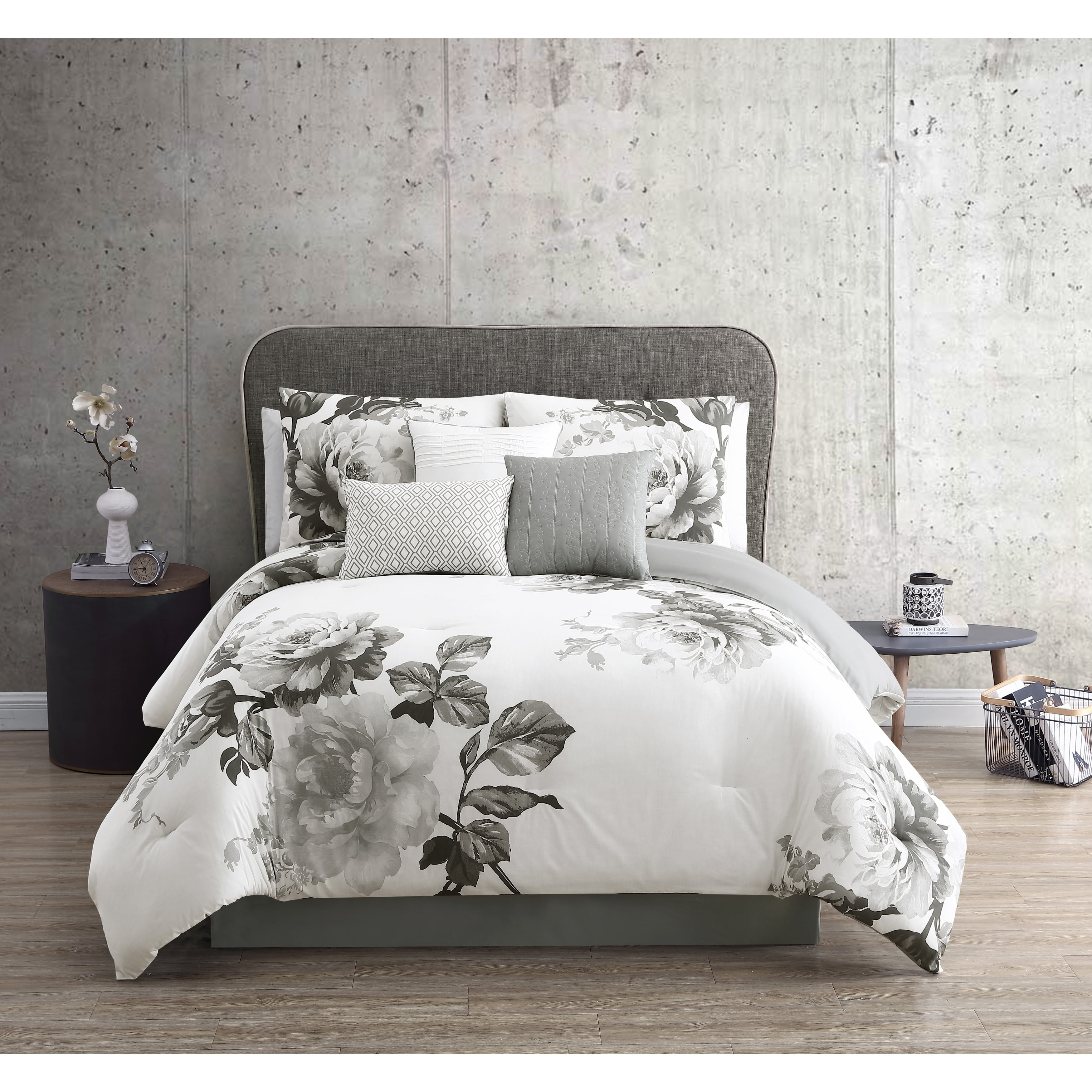 Riverbrook Home Ridgely Black 100 Percent Cotton 7 Piece Comforter Set ...