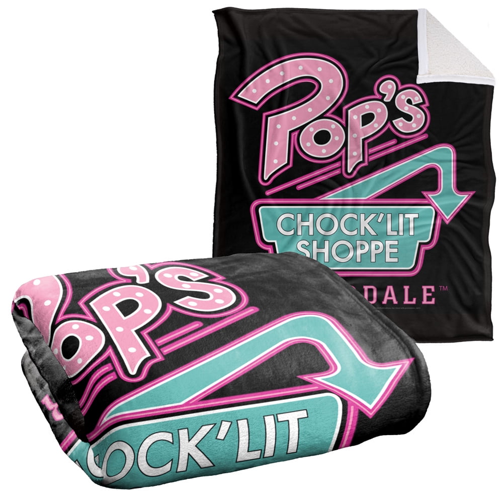 Riverdale Blanket, 50"x60", Pop's Chock'Lit Shop Silky Touch Sherpa ...