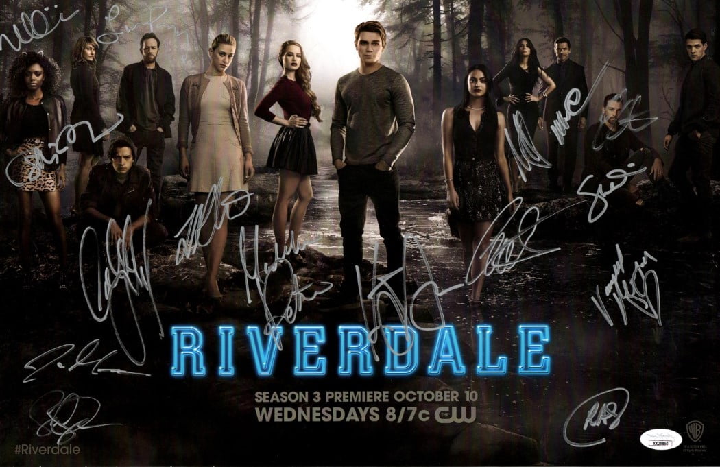 Riverdale Cast Signed 11X17 Poster 16 Autos Luke Perry Sprouse Apa JSA ...